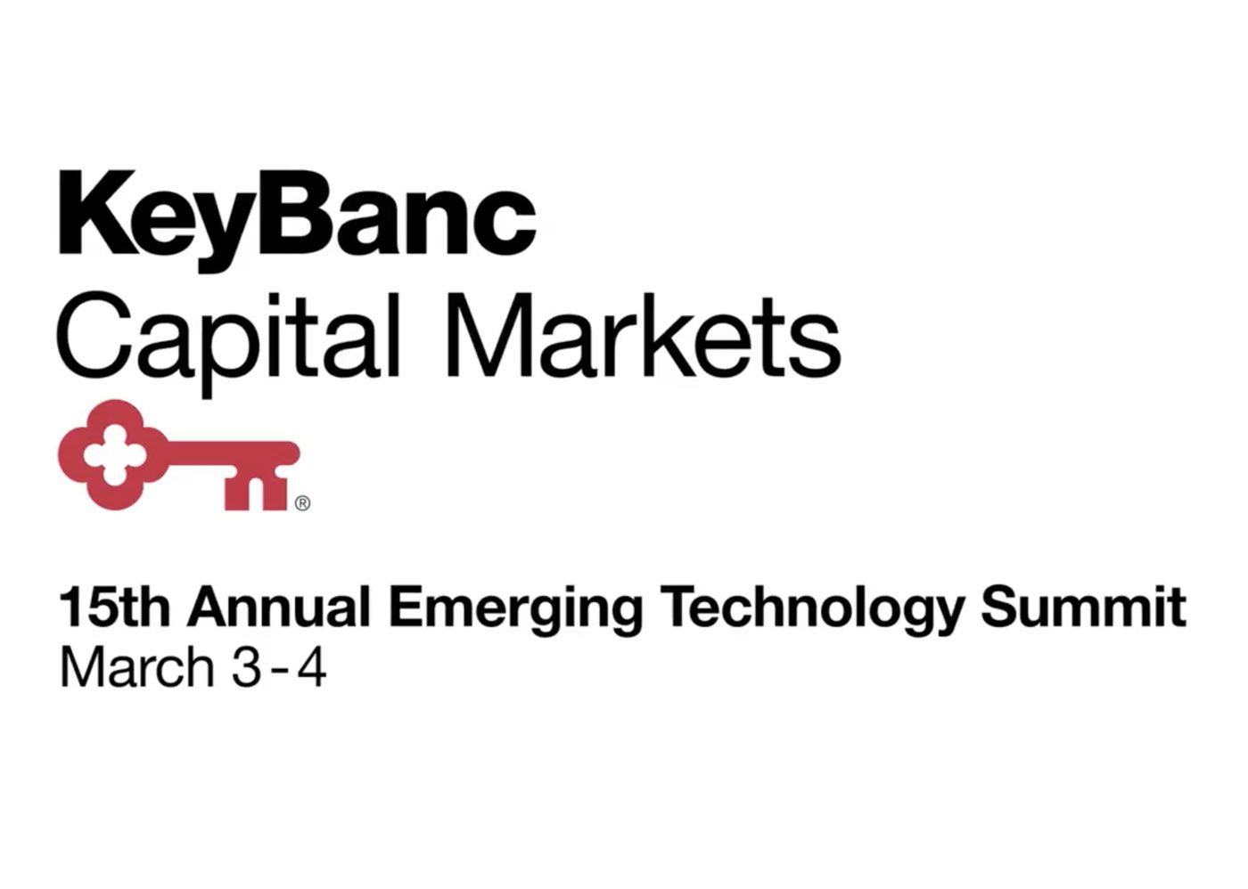 KeyBanc 15th Annual Emerging Technology Summit | Amy Chang
